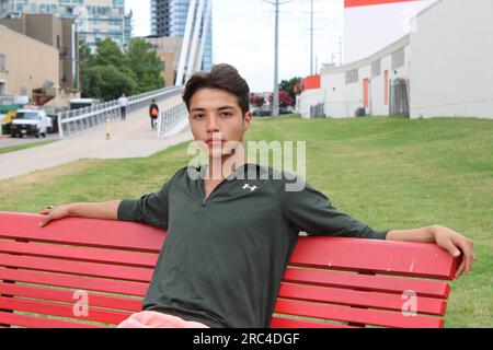 Latin Male Model visiting Dallas Stock Photo - Alamy