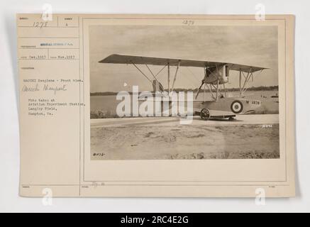 Seaplane at the Aviation Experiment Station in Hampton, Virginia during ...