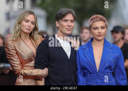 OPPENHEIMER, from left: Cillian Murphy as J. Robert Oppenheimer, Robert Downey Jr. as Lewis ...