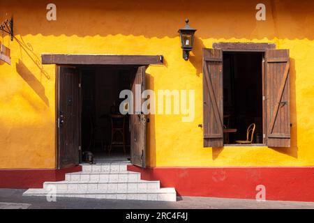 Scenic colorful colonial architecture of Cuernavaca streets in Mexico ...