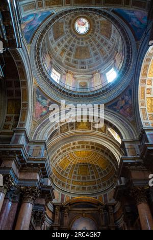 Rome, Lazio, Italy, The insterior architecture of Santissima Trinità ...