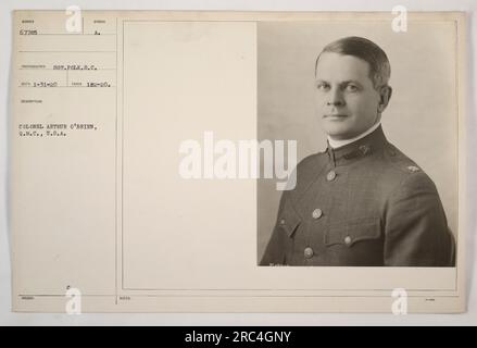 Colonel Arthur O'Brien, Q.M.C., U.S.A., photographed on January 2, 1920 ...