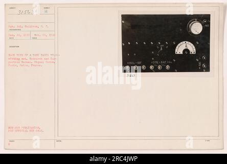 A Signal Corps Radio Set Transmitting Key from World War One. The ...