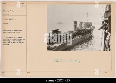 TORPEDOED SHIP IN PORT Stock Photo - Alamy