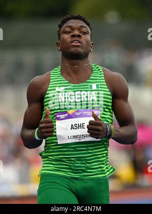 Favour Oghene Tejiri Ashe, of Nigeria walks away after being ...