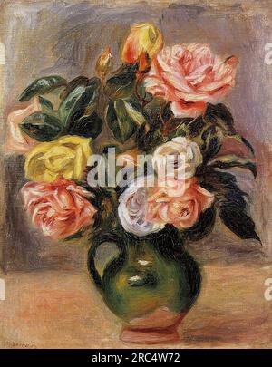 Pierre-Auguste Renoir - Bouquet of Roses 04 Stock Photo - Alamy
