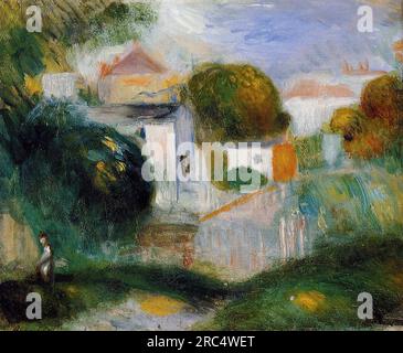 Pierre-Auguste Renoir - Houses Trees Stock Photo - Alamy