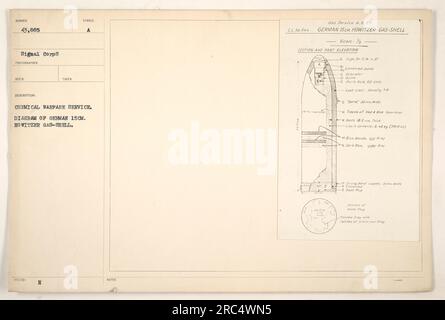 Chemical Warfare Service - Diagram of gas masks for soldiers ca. 1916 ...
