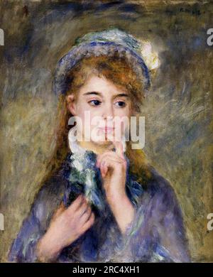 'Ingenue' by Pierre-Auguste Renoir is a portrait that captures a ...