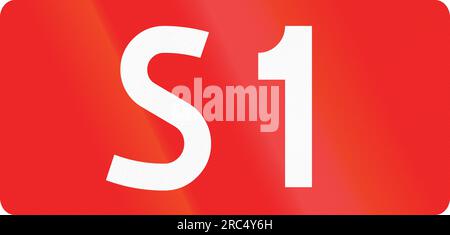 Polish sign of motorway A1 Stock Photo - Alamy