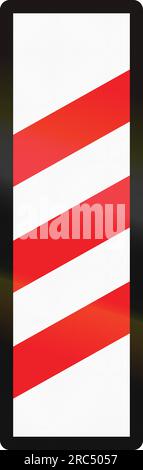 Austrian countdown marker on the right side announcing an unguarded ...