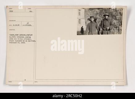 This photo dates to World War I. The caption reads: Sinking of the ...