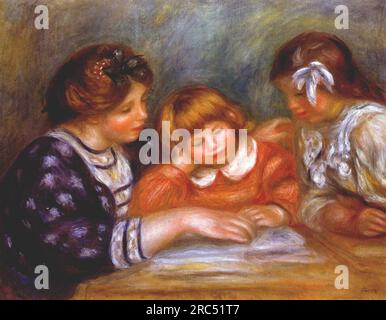RENOIR Pierre-Auguste - Lesson 1906 Stock Photo - Alamy