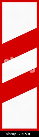 Polish countdown marker on the right side announcing a level crossing ...