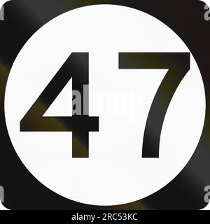 Standard circular state route shield in the United states Stock Photo ...