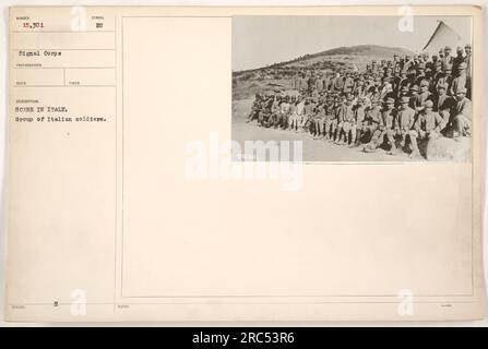 An image depicting Italian soldiers during World War II, with military ...