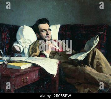 This portrait of Mikhail Glinka by Ilya Repin captures the Russian ...