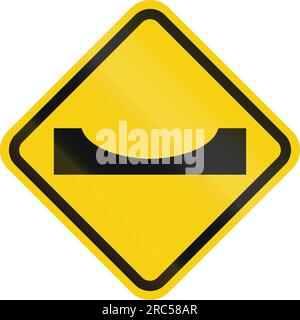 Colombian road warning sign: Traffic lights ahead Stock Photo - Alamy