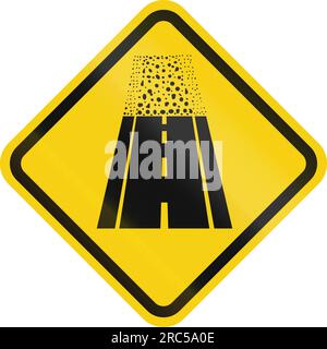 Colombian road warning sign: Traffic lights ahead Stock Photo - Alamy