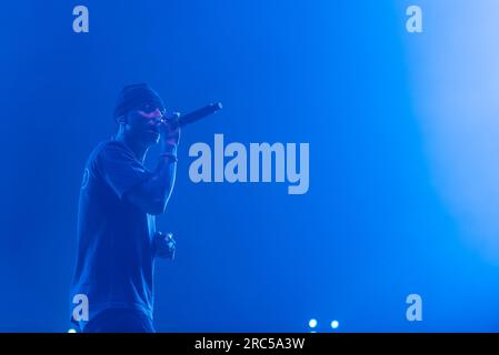 British rapper Central Cee performs live on the stage during the Pohoda ...