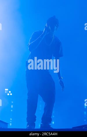 British rapper Central Cee performs live on the stage during the Pohoda ...