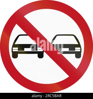 An official Colombian traffic sign: No pedestrians Stock Photo - Alamy