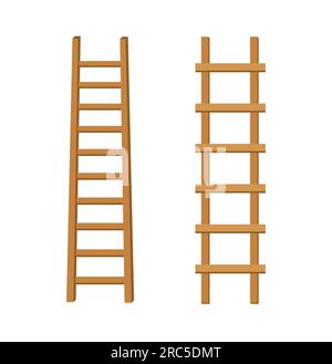 wooden stair isolated icon Stock Vector Image & Art - Alamy