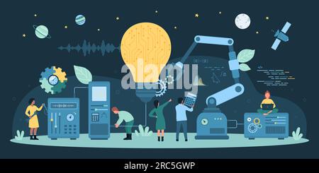 Project development, improvement of ideas and innovations vector ...