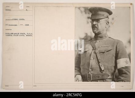 Portrait of General Malin Craig, a U.S. Army officer, highlighting his ...