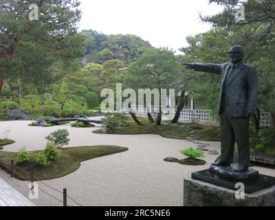 Statue of Zenko Adachi at the Adachi Museum of Art in Japan Stock Photo ...