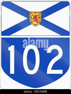 Route marker for Nova Scotia highway number 103 Stock Photo - Alamy