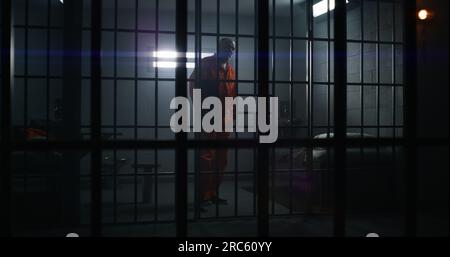 Two guilty inmates in detention center or correctional facility ...