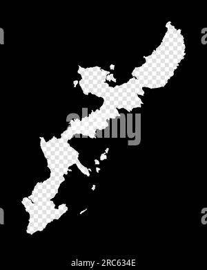 Stencil map of Japan. Simple and minimal transparent map of Japan ...