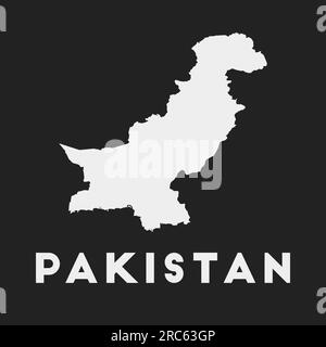 Pakistan map, stylish location icon with Pakistan map and flag. Green ...