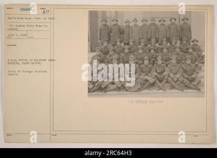 Aviation cadets at the School of Military Aeronautics, located at ...