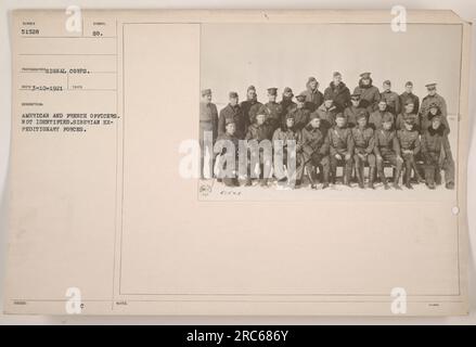 American soldiers from the Siberian Expeditionary Forces taking a break ...