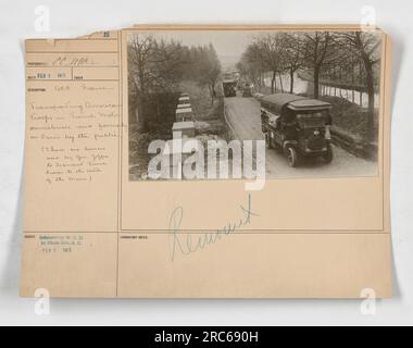 French buses during the battle of the Marne, 1914 Stock Photo - Alamy