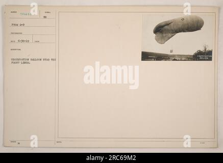 Observation balloon during WW1 Stock Photo - Alamy