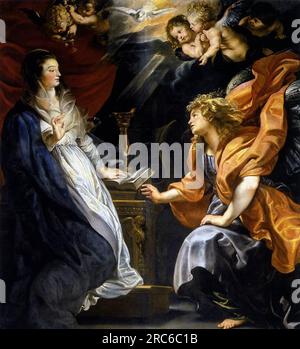 The Annunciation painting by Peter Paul Rubens is a masterpiece showing ...