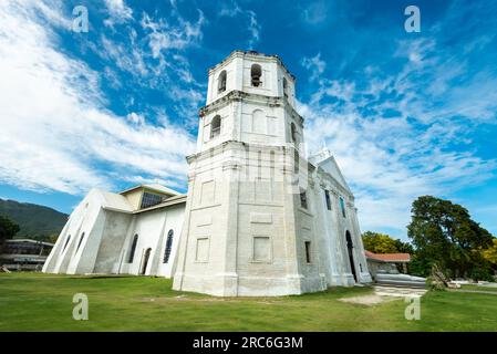 Exterior view of the holy Catholic edifis,showing it's prominent bell ...