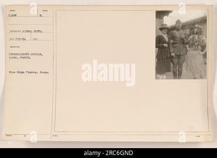 Entertainment Section, Tours, France. Blue Ridge Players. Female ...