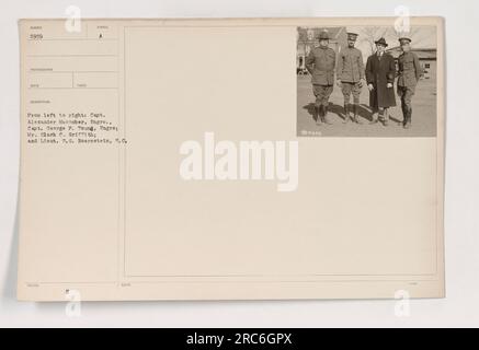 Mr. Clark Griffith and a group of soldiers pose with their newly ...