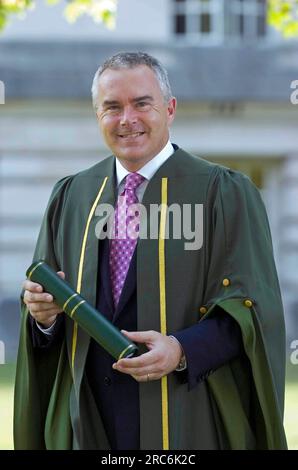 Huw Edwards pictured during Swansea University graduation ceremony in ...