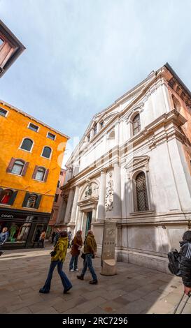 Church of San Zulian, Saint Julian Chiesa di San Giuliani Basilica Altar, Venice, Italy. Church ...