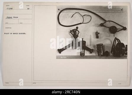 Image showing parts of a Bosch magneto, specifically the model SUMBER ...