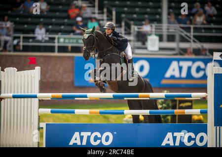 Tanimara Maria Macari Carrillo competes at the Rolex North American ...