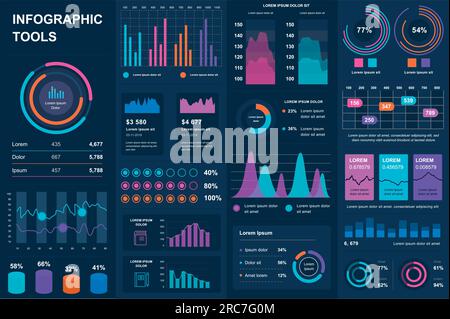 Demographic pie chart with user icons. Population segment ...