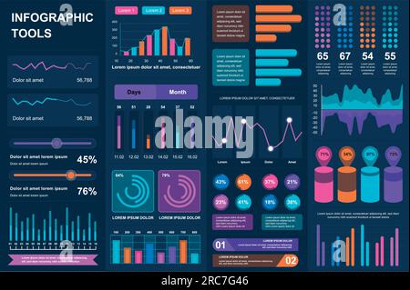 Demographic pie chart with user icons. Population segment ...