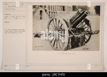 6 inch howitzer carriage, model 1908 in traveling position , Howitzers ...