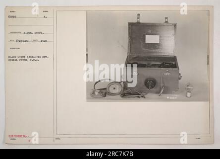 Signal Corps U.S. Army has light for nighttime signaling Stock Photo ...